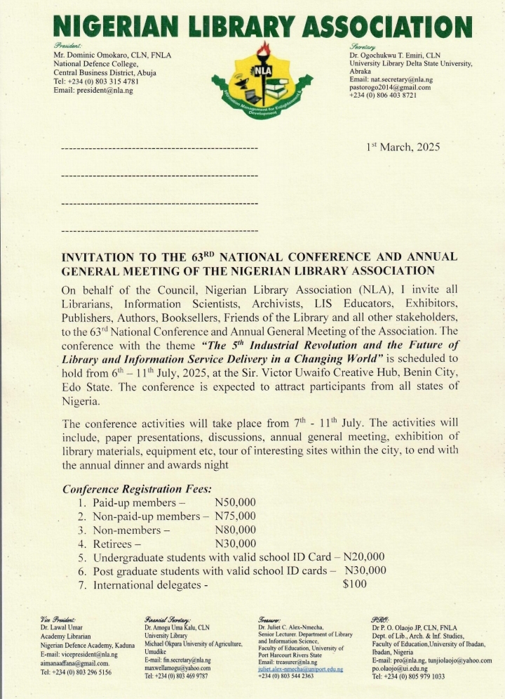 Gallery | Nigerian Library Association